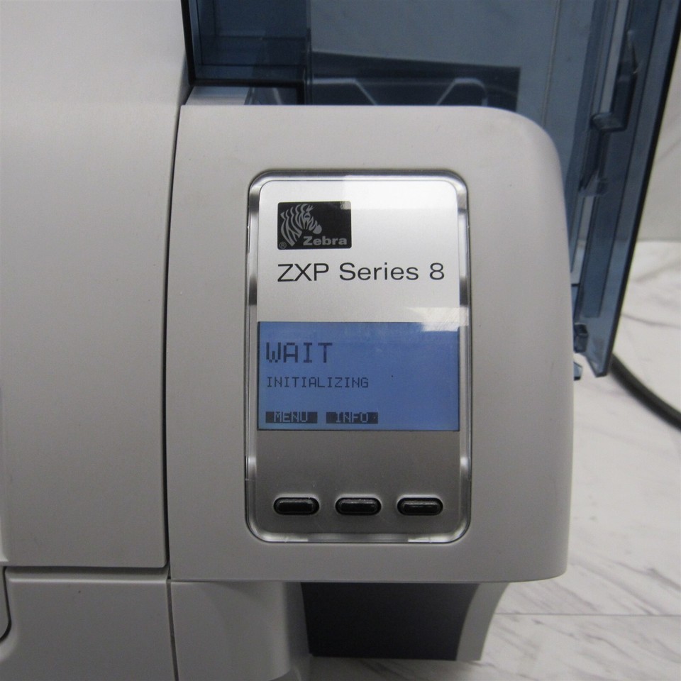 Zebra ZXP Series 8 Dual Sided Color ID Card Badge Printer w/ Laminator ...