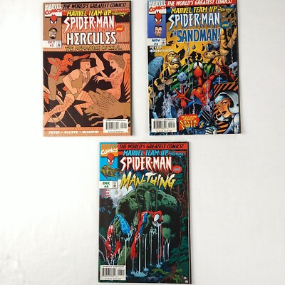Marvel Team-Up Starring Spider-Man #2 3 4 Hercules Sandman (1997 Marvel ...