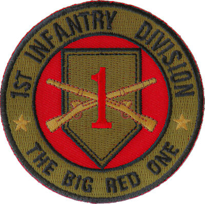 1st Infantry Division Patch The Big Red One - 3x3 inch - P5120 | eBay