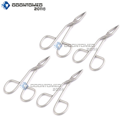 Set Of 4 Pieces Scissors Style Eyebrow Tweezers Slanted Tip Makeup ...