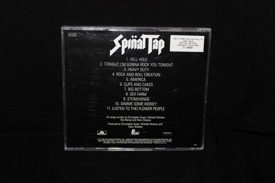 Spinal Tap This is Spinal Tap Original Soundtrack CD 1984 | eBay