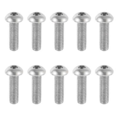 Hobbystar Aluminium Button Head Screw, m3x8, Silber, 10pc 3mm 3 mm 8mm ...