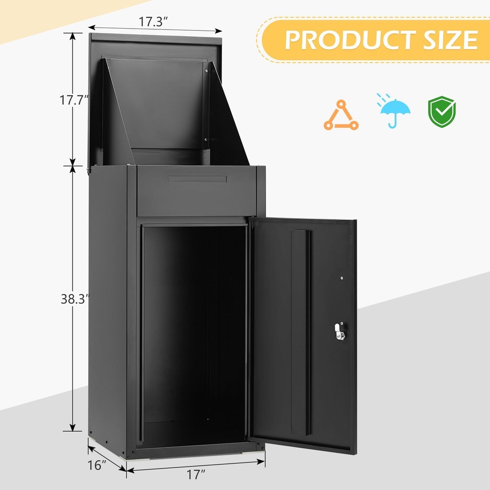 Large Package Delivery Box Storage Parcel Delivery Lockable Home Drop ...