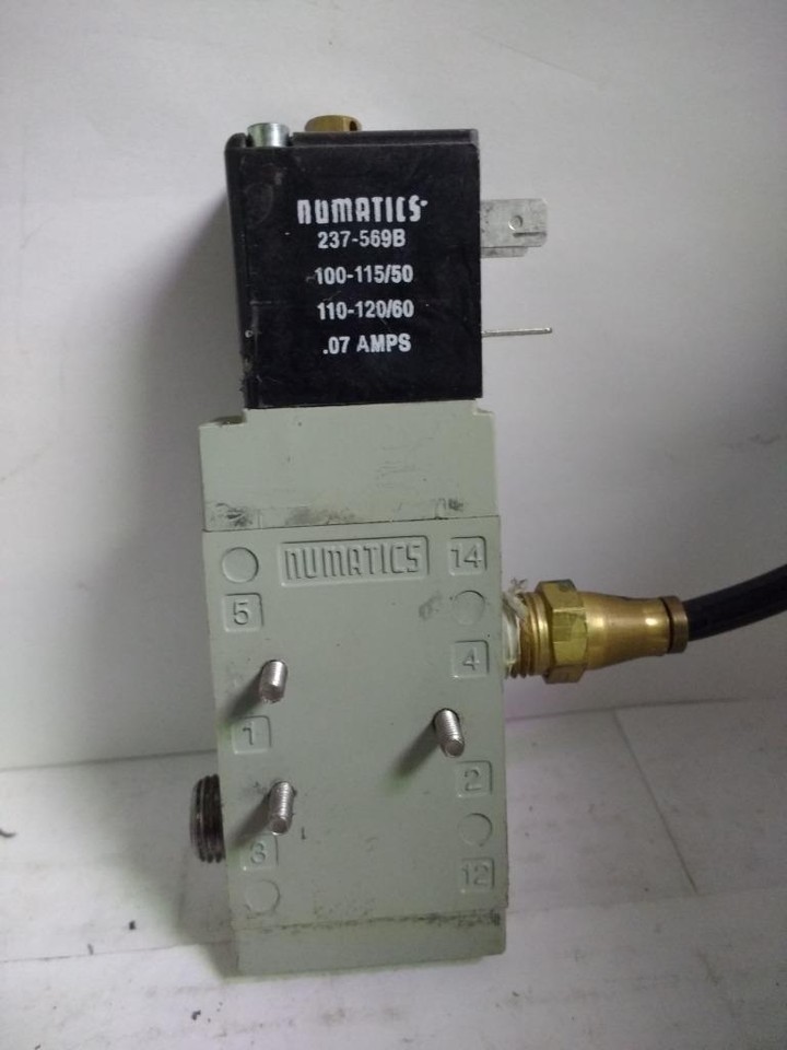 NUMATICS L12BA4520 AIR VALVES w/ 237-569B 100-115V / 50Hz 110-120V ...