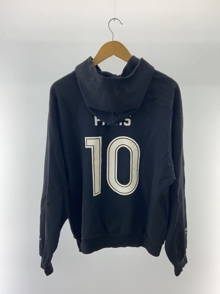 BALENCIAGA Zip Hoodie 23aw Soccer Paris Zip-Hoodie XXS Cotton BLK ...