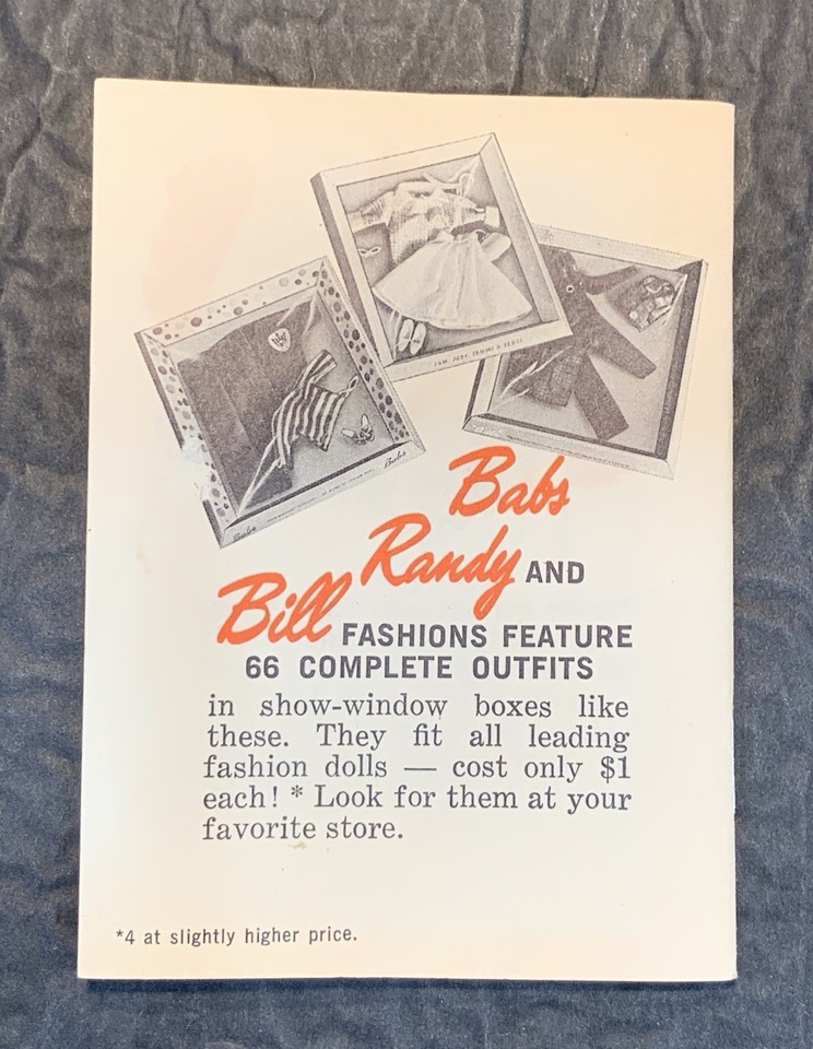 Vintage Babs, Randy, Bill Fab-Lu Babs Fashion Catalog, Scottie Dog ...