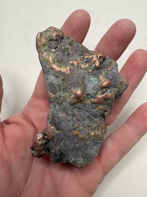 Pure Native Michigan Vein Copper Mineral Display Specimen Keweenaw ...