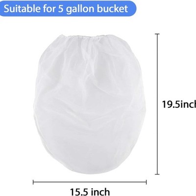 10 Pack 5 Gal Paint Strainer Bags – Nylon Mesh Filter for Buckets ...