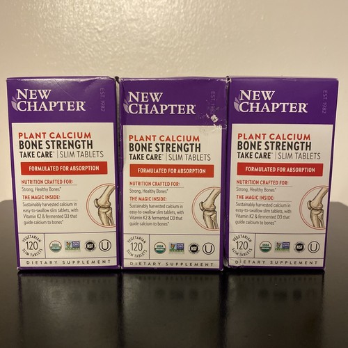 New Chapter Bone Strength Take Care 360 Slim Tablets (3 Bottles of 120 ...