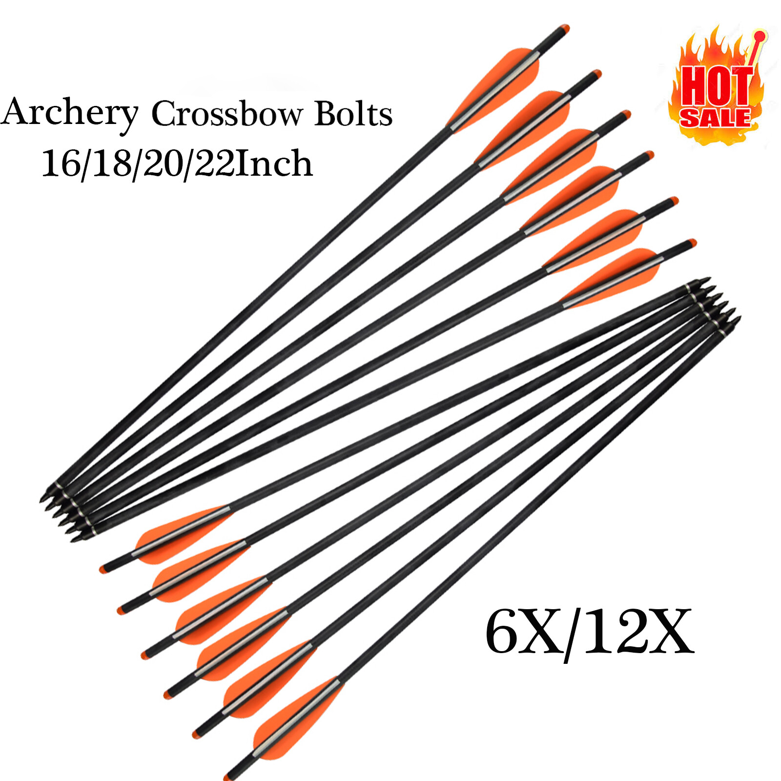 Archery Carbon Shaft Arrows,125Gr Replaceable Field Point Tip for ...