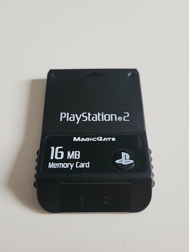 Sony Playstation 2 PS2 MagicGate 16MB Memory Card Black - Tested ...
