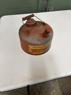 Eagle Safety Gas Can 2 1/2 Gallon Galvanized Metal Tank | eBay