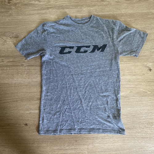 CCM Ice Hockey Team Mens T-Shirt Size XS GREY Logo Crew Neck | eBay ...
