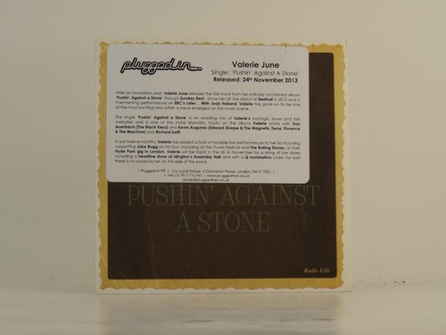 VALARIE JUNE PUSHIN' AGAINST A STONE (D96) 2 Track Promo CD Single ...
