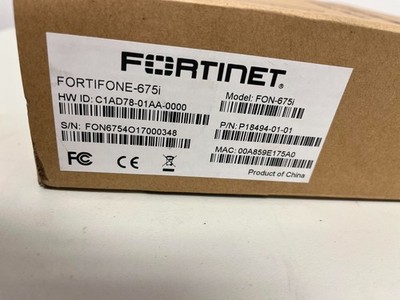 Fortinet FON-675i VoIP Phone 10-Key Gigabit Business Office Telephone ...