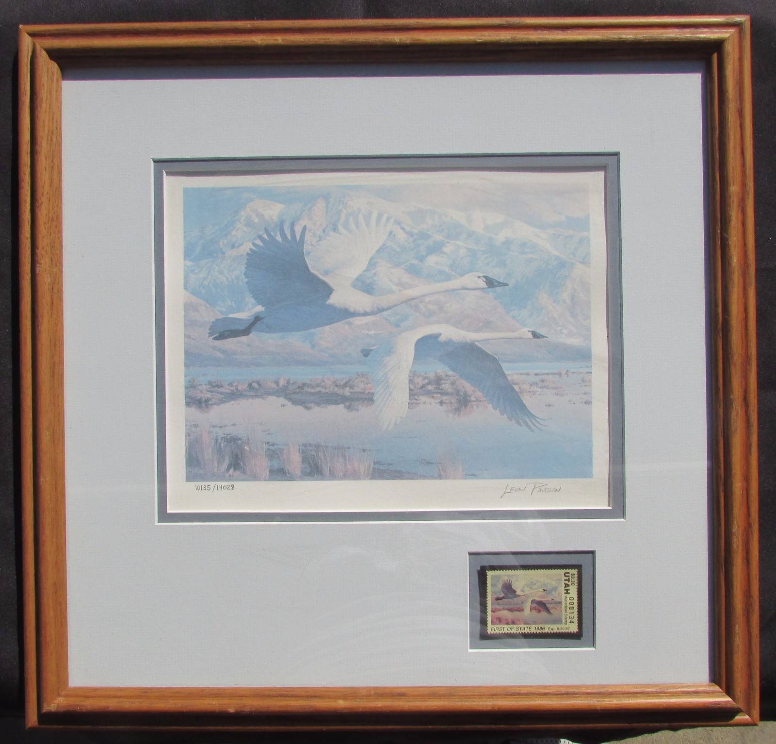 UTAH Migratory Waterfowl Duck Stamp & Print Artist Leon Parson - #'d ...