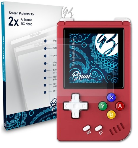 Bruni 2x Protective Film for Anbernic RG Nano Screen Protector Screen ...