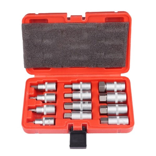 12Pcs Allen Key Socket Set Hex Bit Socket Set Screwdriver Bit Set 1/2 ...