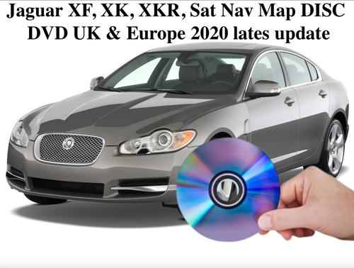 Map for Jaguar XF, XK, XKR, Sat Nav DISC DVD UK & Europe 2020 latest ...