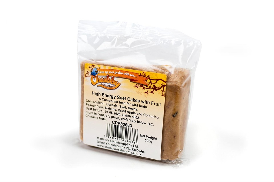 Chubby Suet Fat Blocks High Energy Garden Bird Food Suet Cakes For Wild ...