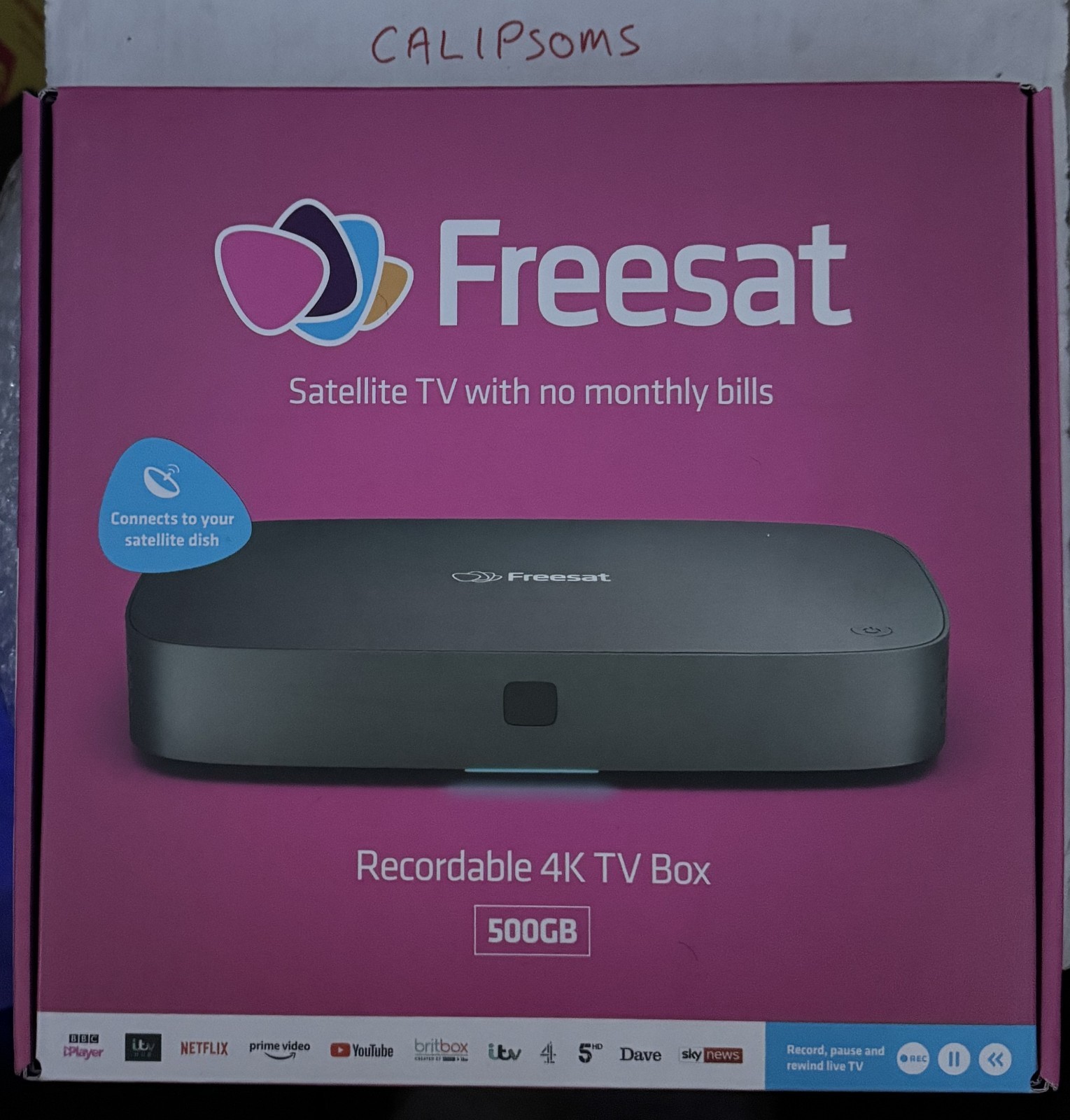 FREESAT 4K UHD RECORDABLE TV BOX - 500gb BRAND NEW AND SEALED | eBay UK