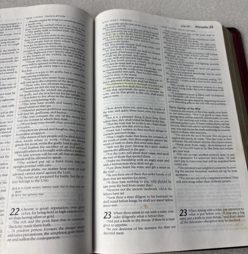 Holy Bible TBN Parallel Edition King James Version and New Living ...