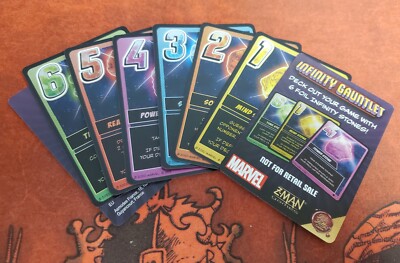 Marvel Infinity Gauntlet Love Letter Foil Infinity Stone Promo Cards ...