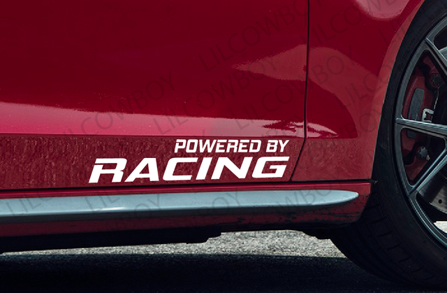 Powered By Racing - Decal Sticker Vinyl Turbo Supercharged emblem sport ...
