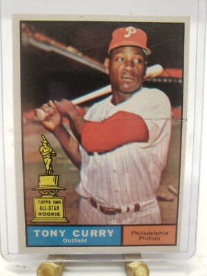 TONY CURRY 1961 TOPPS BASEBALL CARD # 262 PHILADELPHIA PHILLIES | eBay