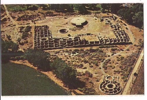 500 Rooms Aerial View AZTEC RUINS NATIONAL MONUMENT New Mexico NM ...
