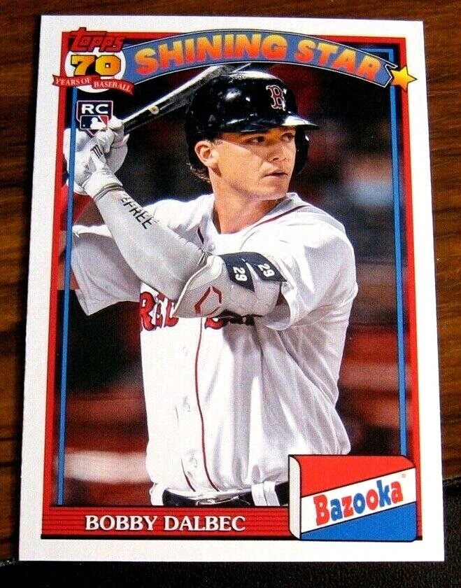2021 TOPPS ARCHIVES #91BZ-7 BOBBY DALBEC RED SOX BAZOOKA SHINING STARS ...