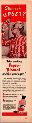 Pepto-Bismol, 1950 Today's Woman VTG Print Ad, Old Man in Pajamas | eBay