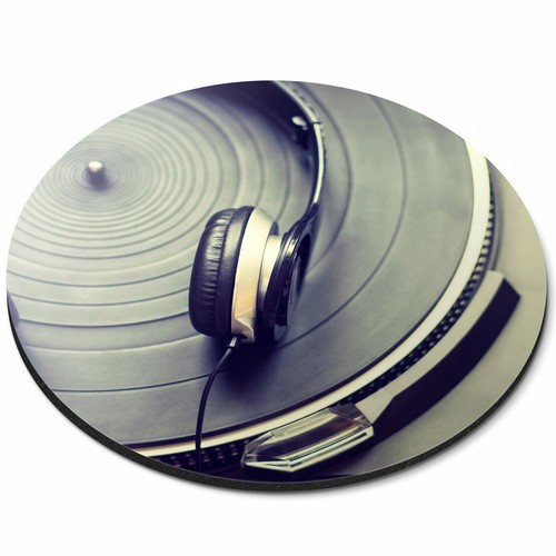 Round Mouse Mat - DJ Turntable Vinyl Record Office Gift #3238 | eBay