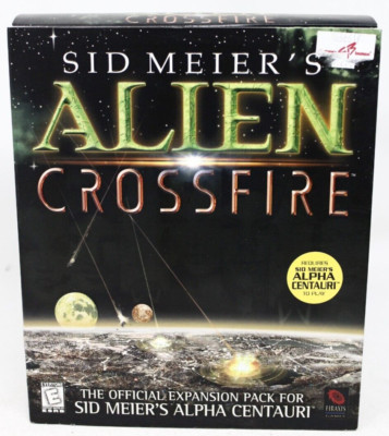 Sid Meier's Alien Crossfire - Alpha Centauri Exp. PC CD Big Box - New ...
