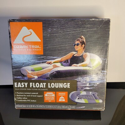 Brand New Ozark Trail Easy Float Lounge Pool River Lake Back And Neck ...