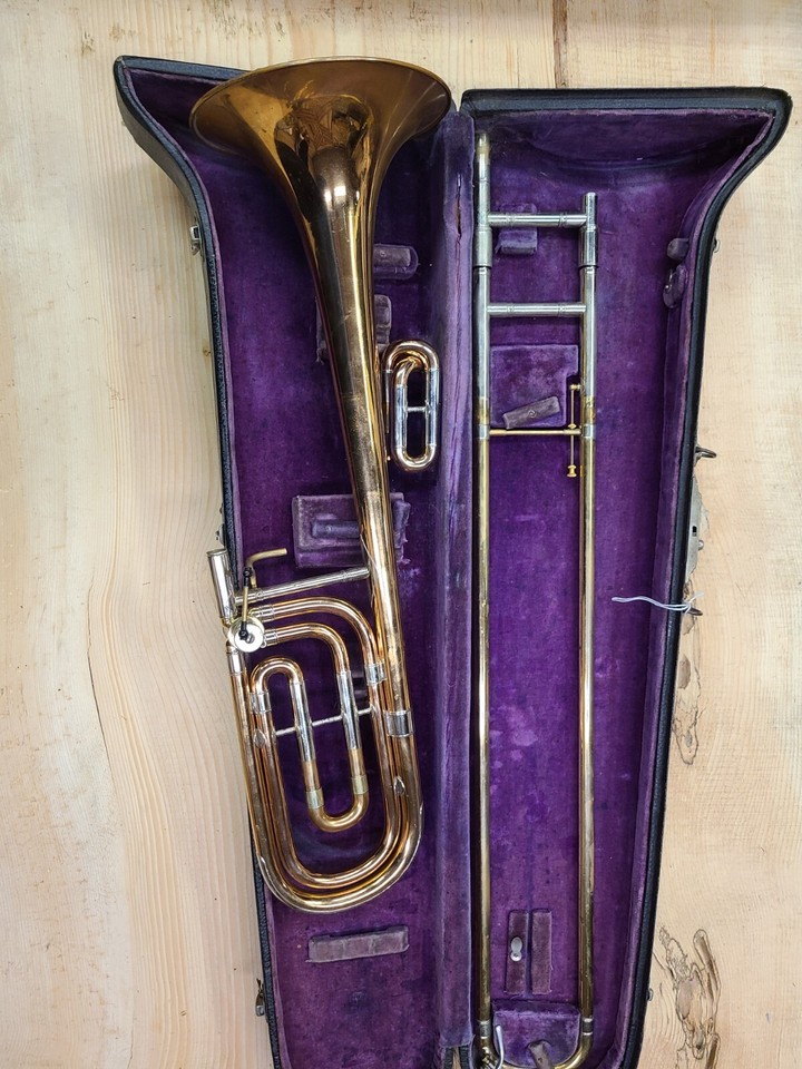 Conn Bass LP Fuchs-Bauweise Trombone Elkhart With ORIGINAL G Extension ...