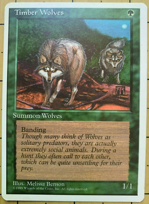 TIMBER WOLVES - MAGIC THE GATHERING - 4th EDITION - RARE | eBay