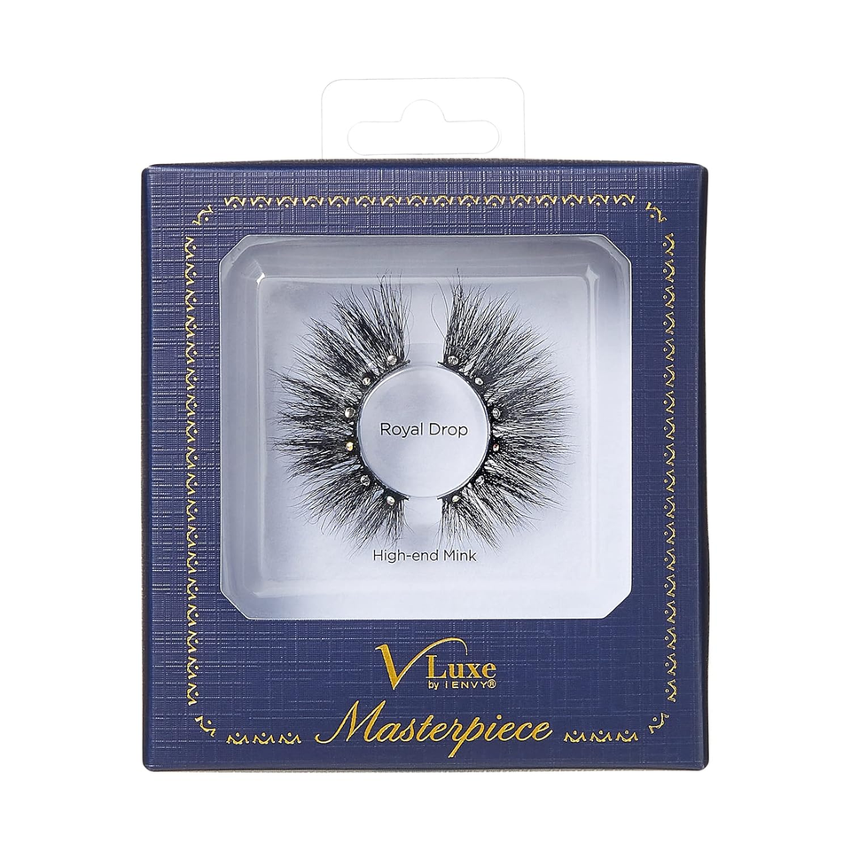 I•Envy Lashes with Rhinestones Masterpiece Mink Lashes, Diamond False ...