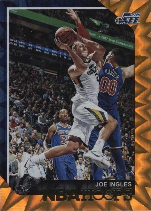 2018-19 Panini NBA Hoops - Joe Ingles #130 Orange Explosion /25 for ...