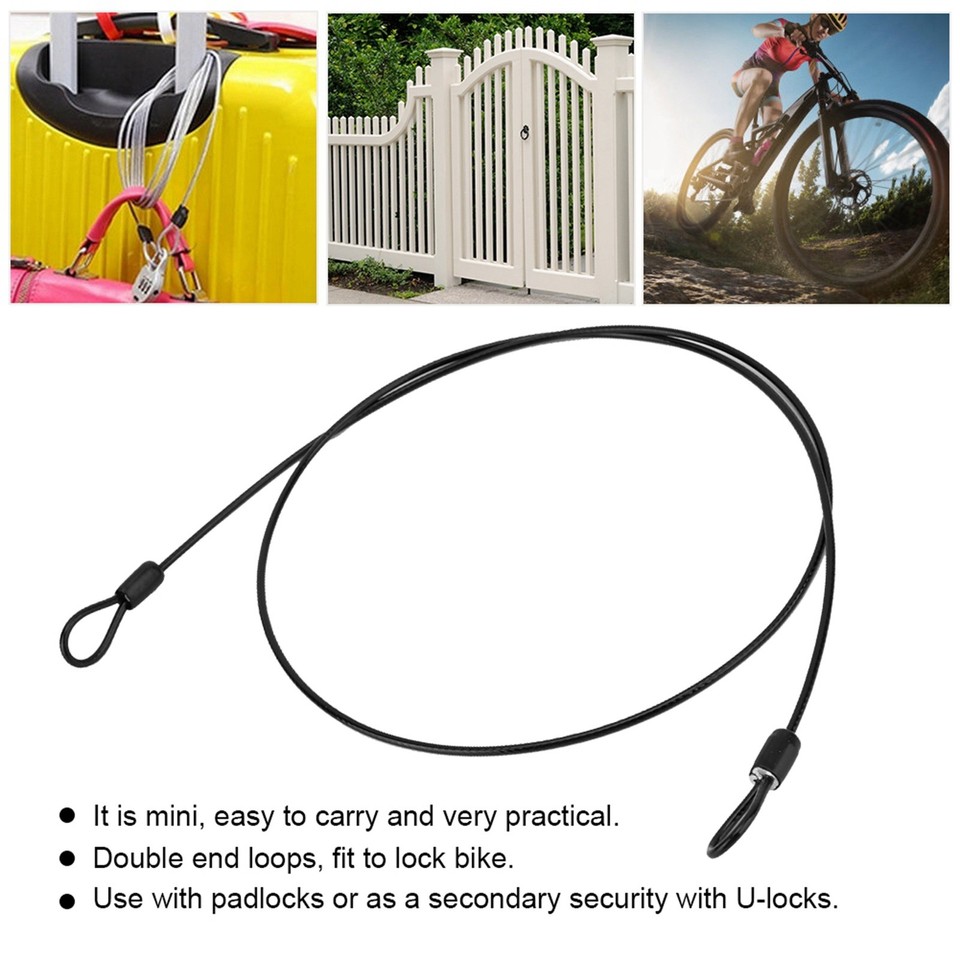 Steel Wire Cable Lock Convenient Mini Design For Security | eBay UK