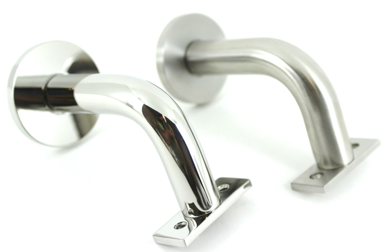 Stainless Steel HANDRAIL BRACKETS 90mm DDA Approved Heavy Duty Stairway ...