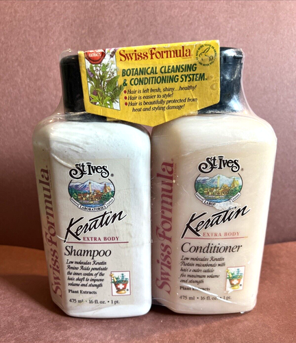 VTG Swiss Formula St Ives Keratin Extra Body Shampoo & Conditioner ...