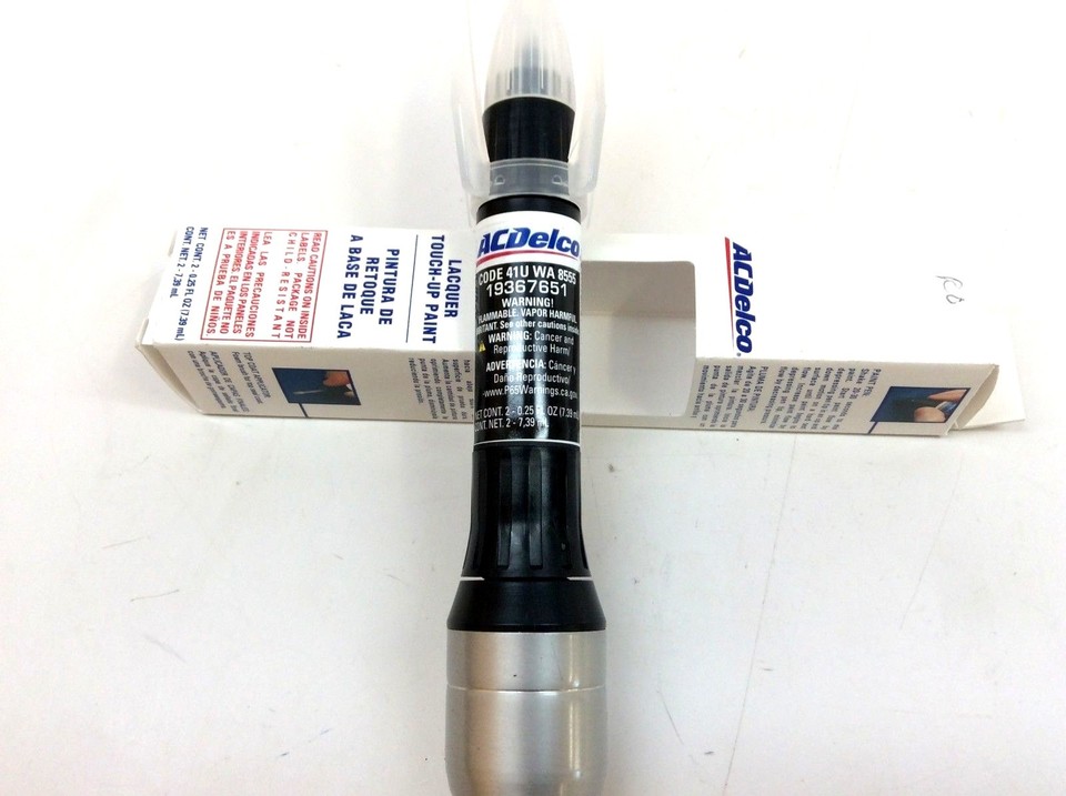 Chevrolet GM ACDelco 4 In 1 Black Lacquer Touch-Up Paint 41U GBA WA8555 ...