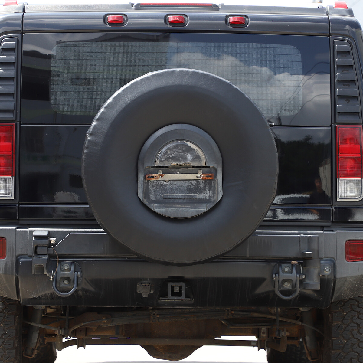 Auto Spare Tire Leather Cover Bag Protector Casing For Hummer H2 2003 ...