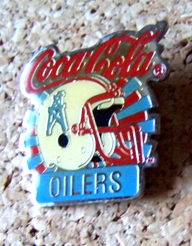 Coca Cola Houston Oilers brooch pin coke NFL coca-cola c45975 | eBay