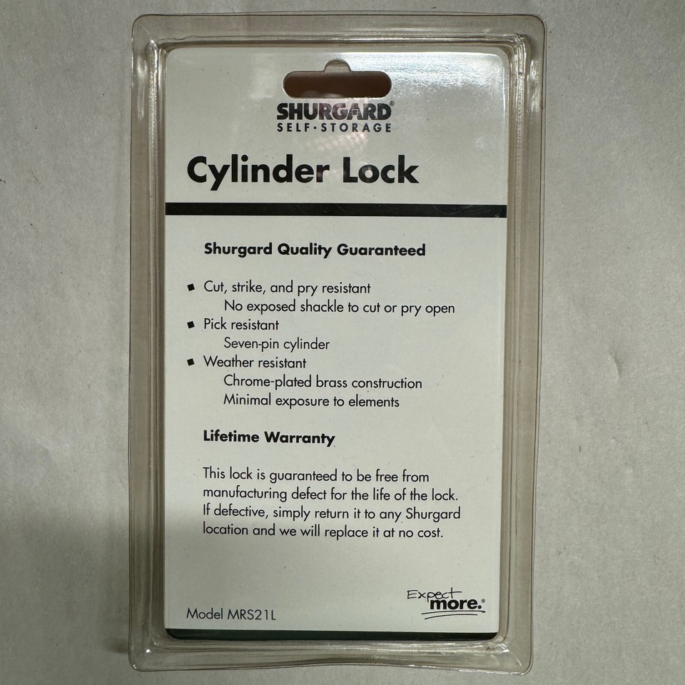 NEW Shurgard Tool Box Drawer Cupboard Cabinet Chrome Cylinder Lock 3 ...