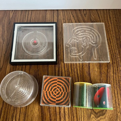 Vintage handheld Puzzles Labyrinth Maze Dexterity Brain Game | eBay