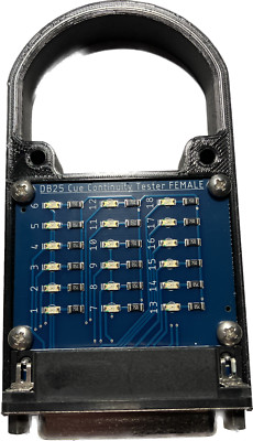 Firework FEMALE DB25 CUE Continuity Tester RED LED BAT2x2032 Cobra ...