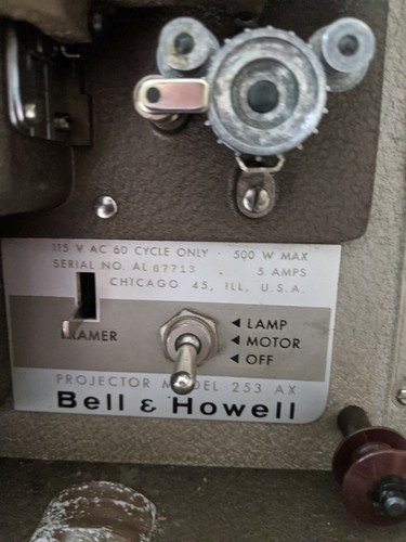Bell & Howell 8mm Movie Projector 253 AX works, all original parts and ...