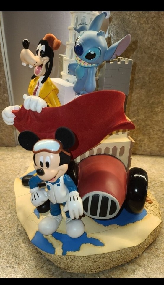 LARGE Disney Mediterian Cruise Exclusive Statue MICKEY GOOFY STITCH ...